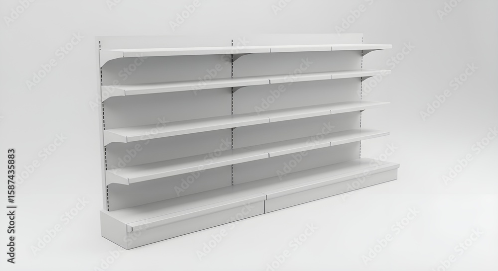 Foto de Stock supermarket shelf mockup | Adobe Stock