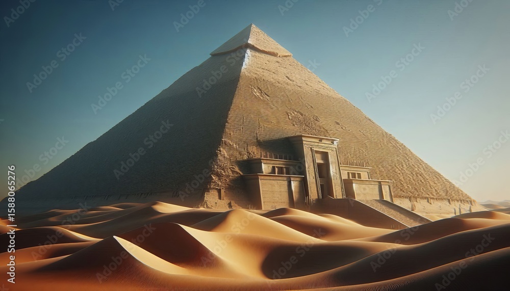 Egyptian Pyramid A highly detailed photorealistic D model of an の Stock ...