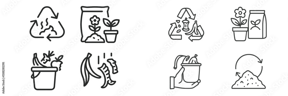 Visual guide on composting and recycling practices to promote ...
