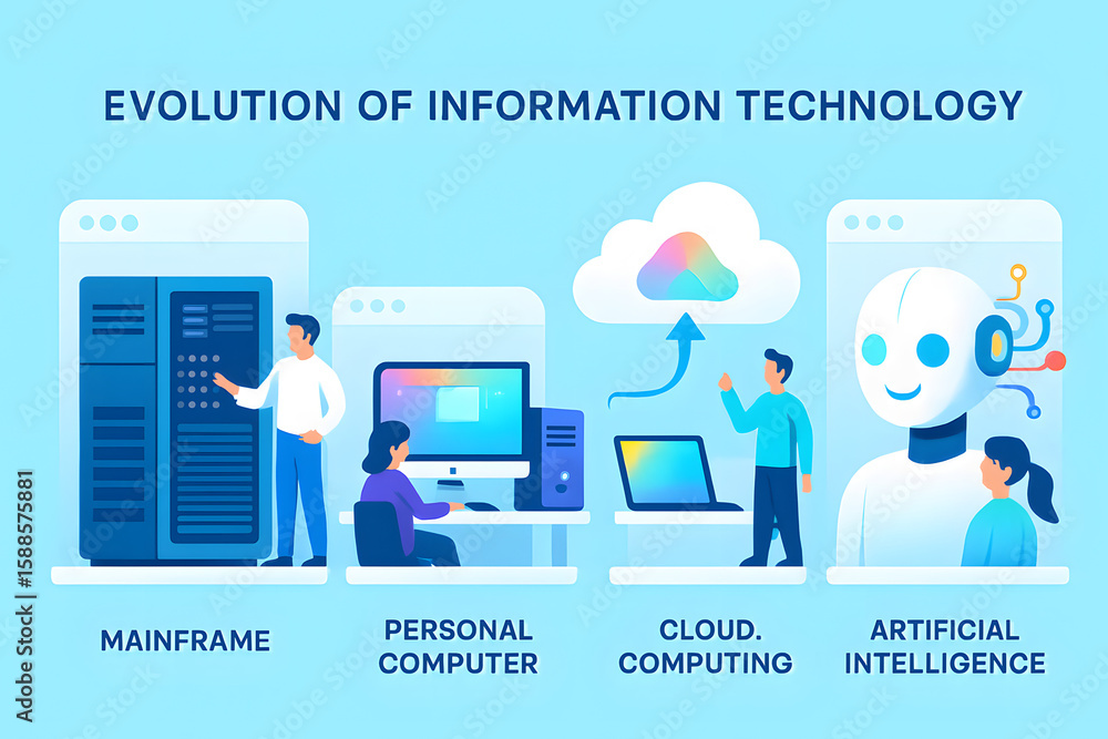 Evolution of Information Technology: A visual journey through the ...