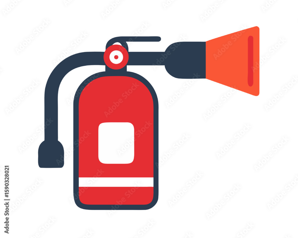 Fire Extinguisher: A graphic representation of a fire extinguisher, a ...