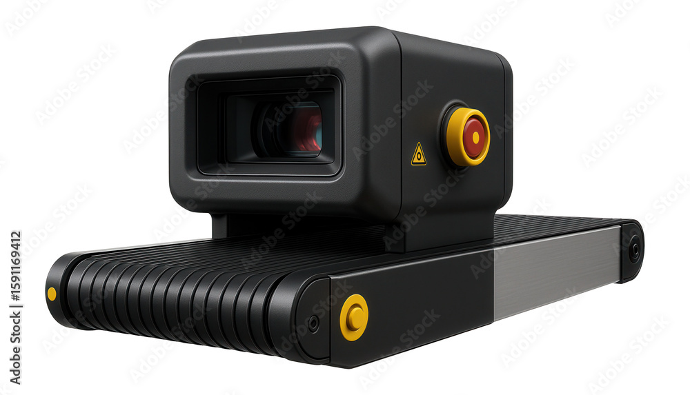 Illustration Stock Automated barcode scanner with an integrated ...