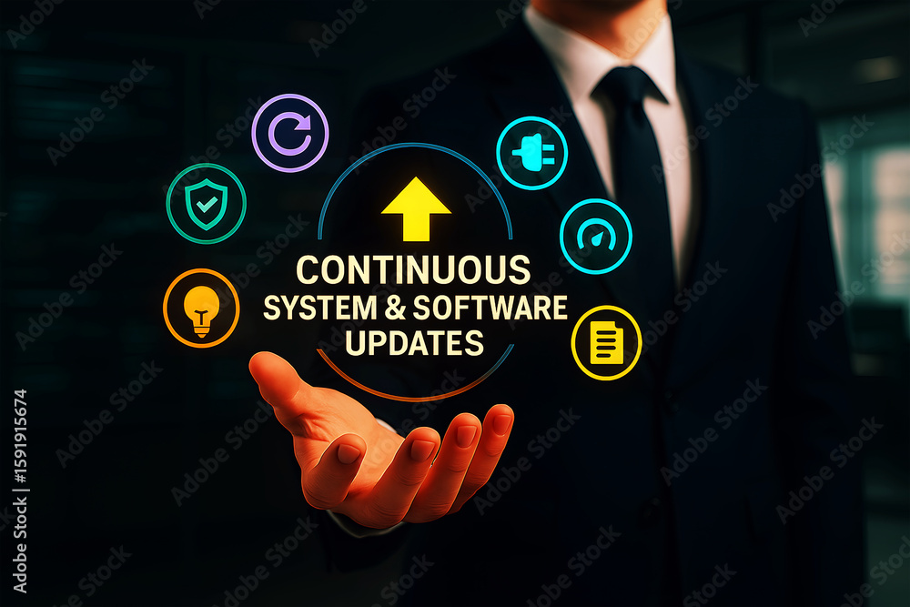 Continuous System & Software Updates Process Stock Photo | Adobe Stock