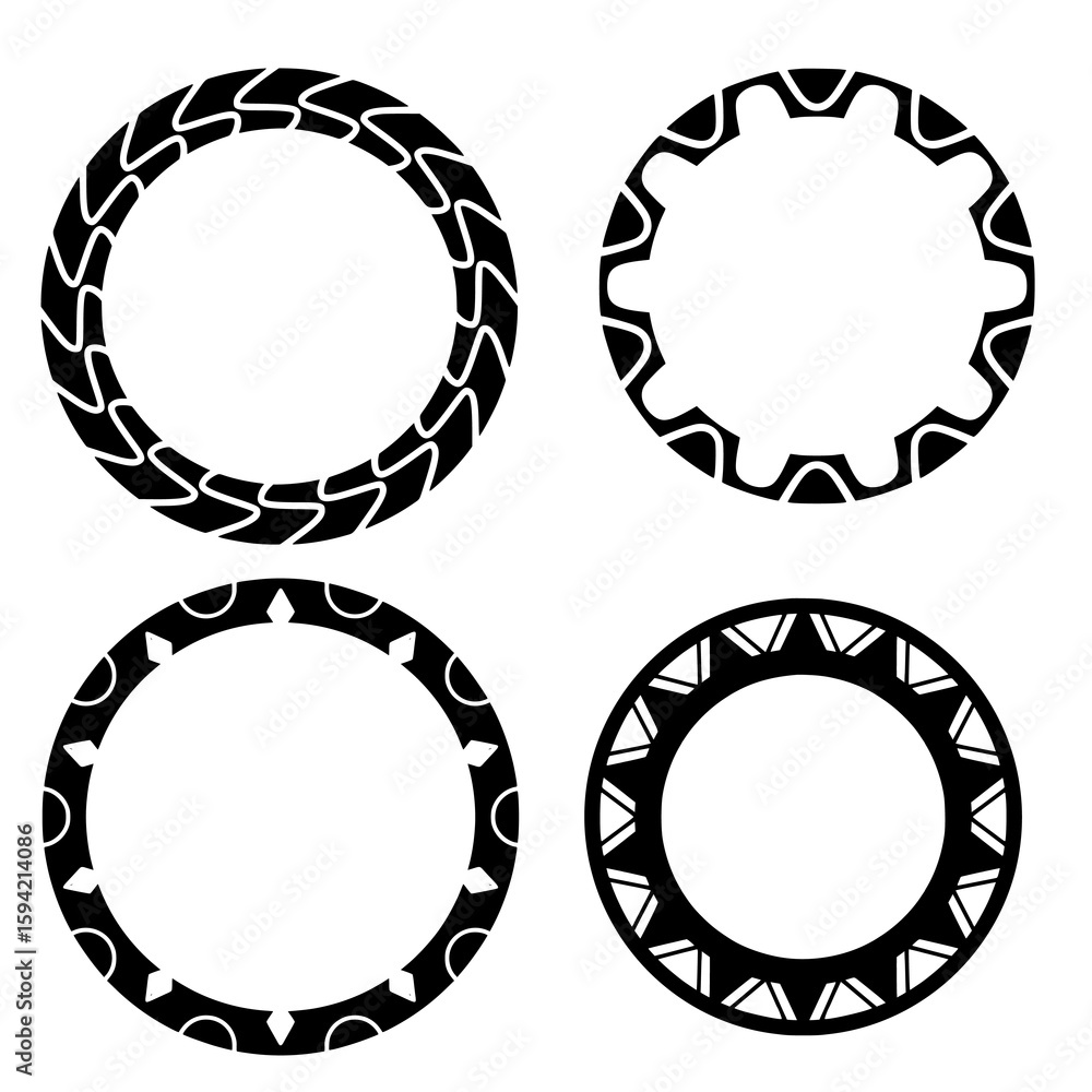 Ethnic circle designs showcase traditional patterns, cultural motifs ...