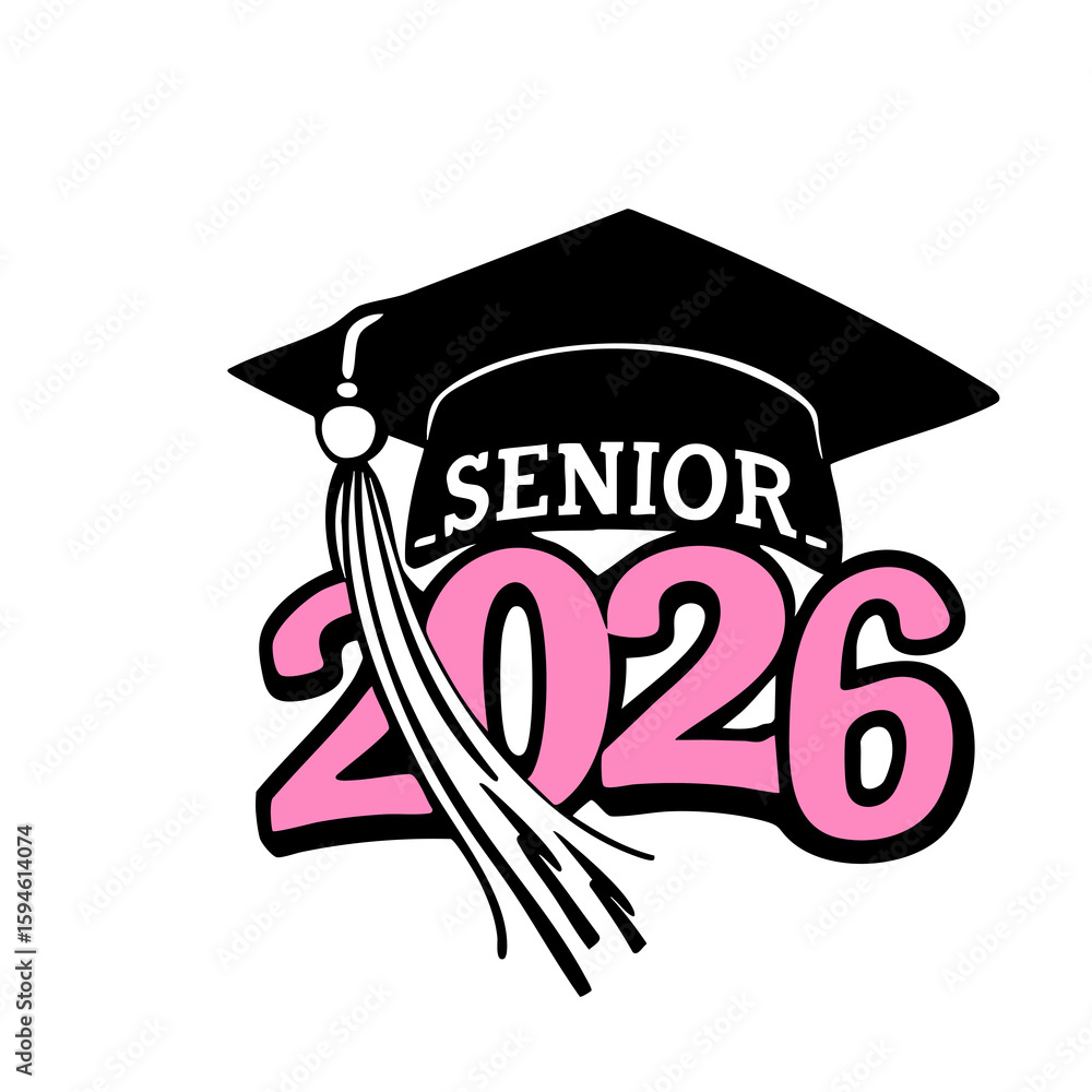 Illustration Stock Senior 2026 Graduation Bundle | Class of 2026 SVGs ...