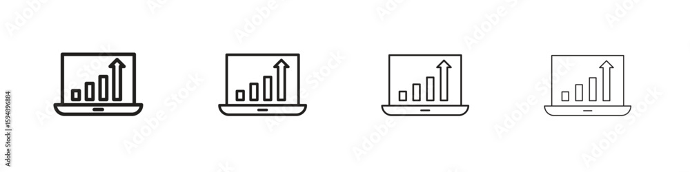 Vector de Stock Equity derivatives icon symbols collection. Vector EPS ...