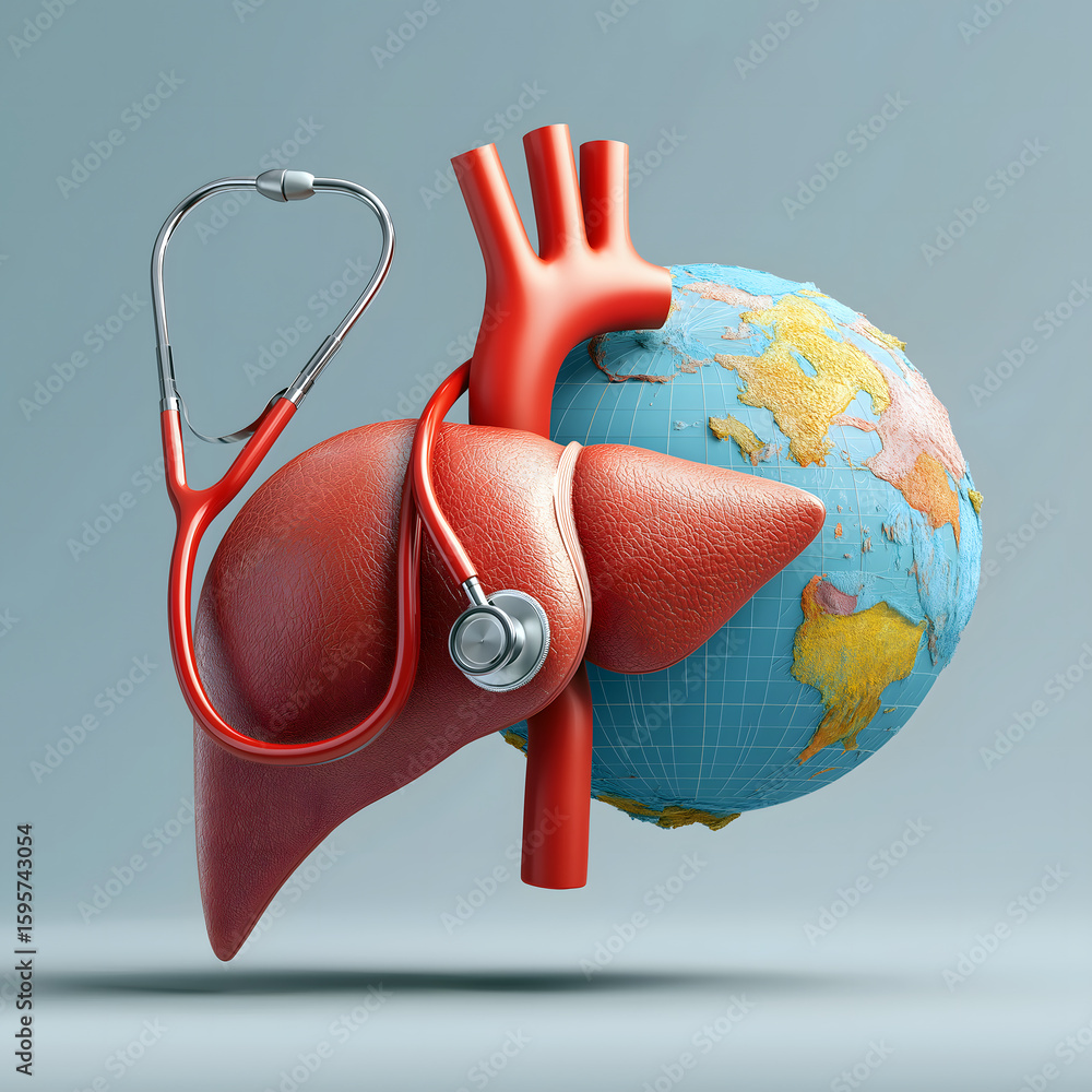 Ilustración de Stock 2025 World Hepatitis Day Public Welfare Visual ...