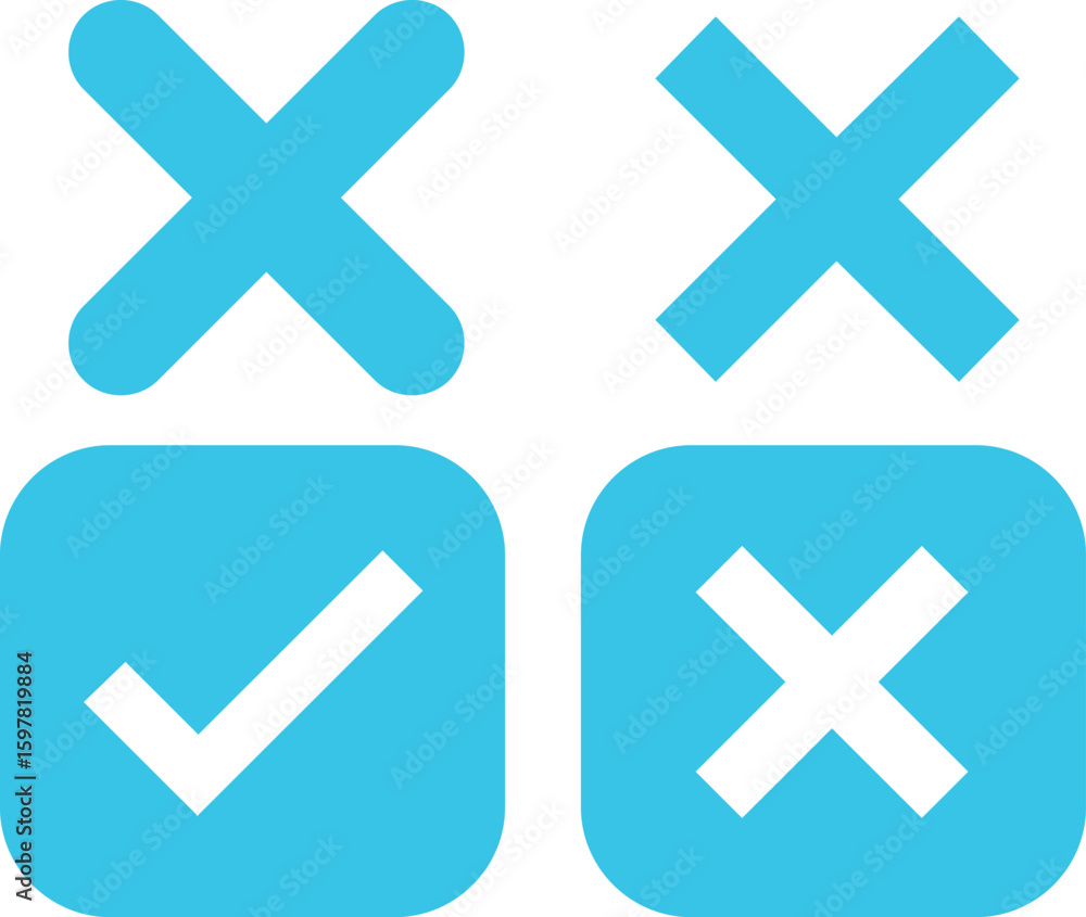 Check tick mark icon set.tick sign accept select confirm correct agree ...