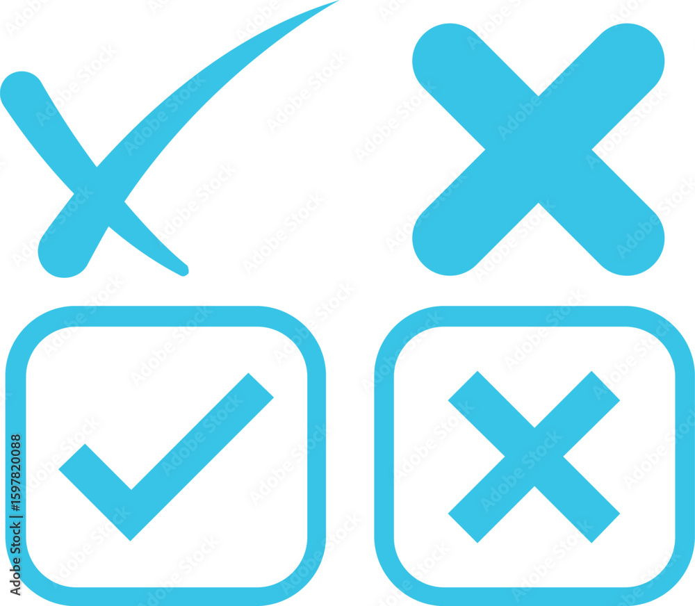 Check tick mark icon set.tick sign accept select confirm correct agree ...