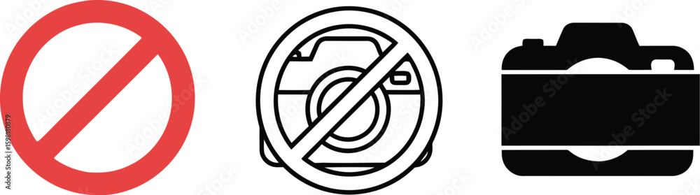 No photography cameras allowed camera ban zone photography prohibited ...