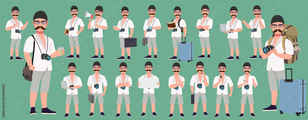 Traveler character model sheet, Character poses, expressions, Walk ...