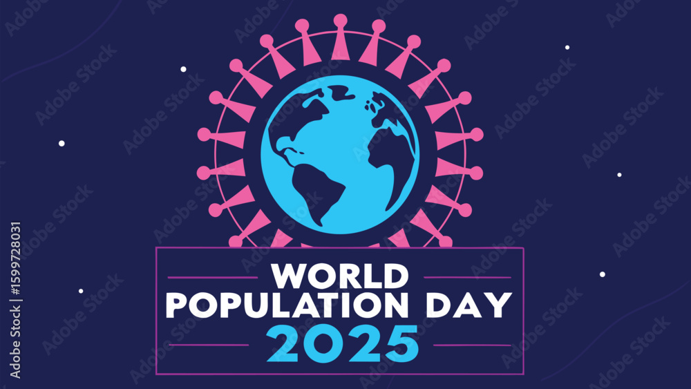 World Population Day 2025: A vibrant and informative illustration of ...