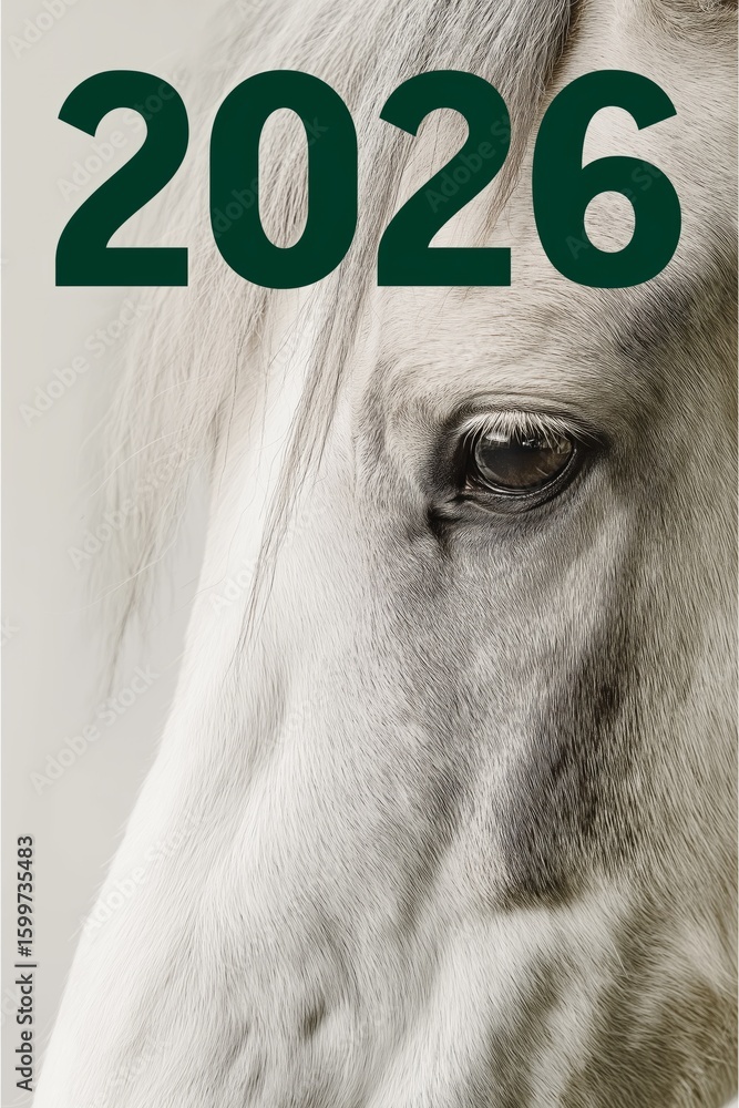 Ilustracja bez tantiem: Celebrating the lunar new year of the horse in 2026 with symbolism and ...