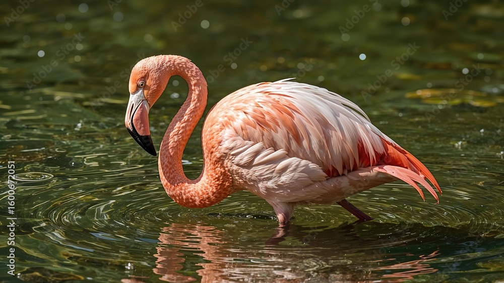 This flamingo species, known as the greater flamingo, has the widest ...