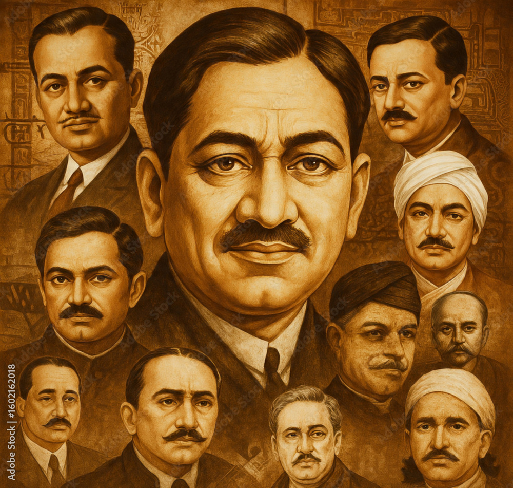 Collage of Indian Freedom Fighters Featuring Chandra Shekhar Azad ...