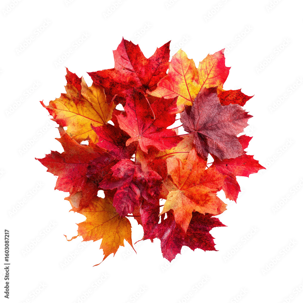 Autumn leaves cluster Stock Photo | Adobe Stock