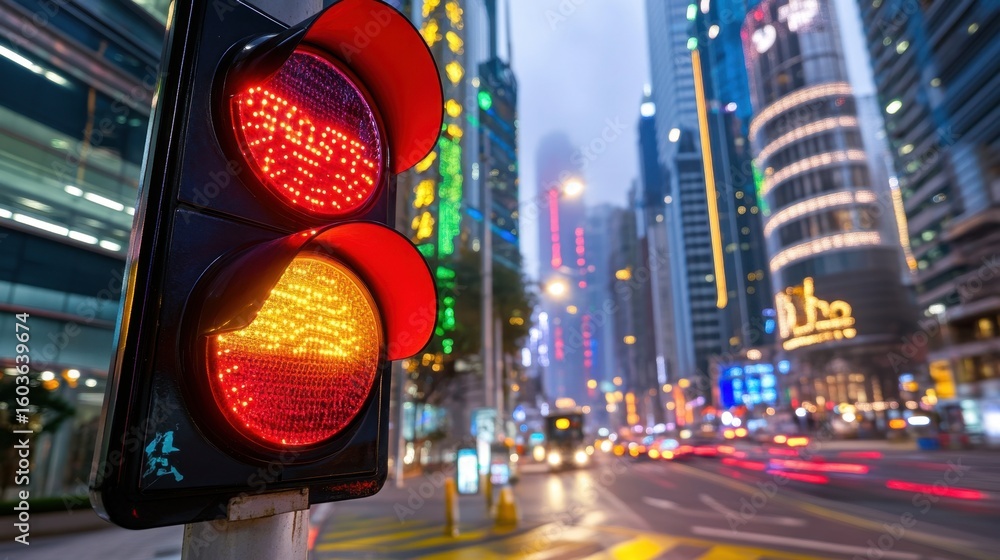 Urban transition: traffic light signaling goodbye to 2025 and welcoming ...