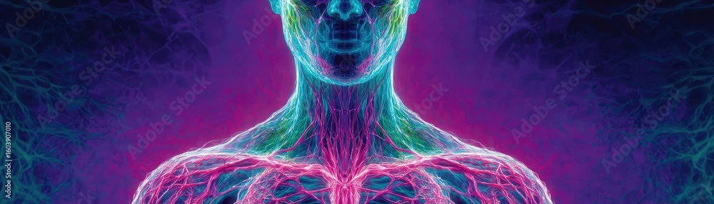 Self upgrade for energy reset concept. A colorful depiction of the ...
