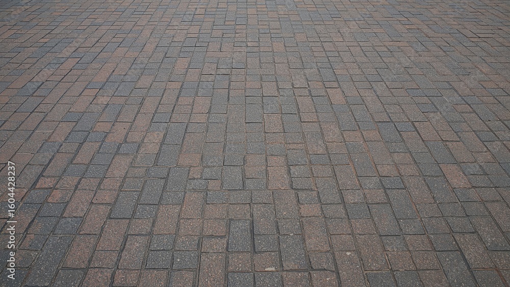 Road paved with brick blocks, paver bricks used for paths, driveways ...