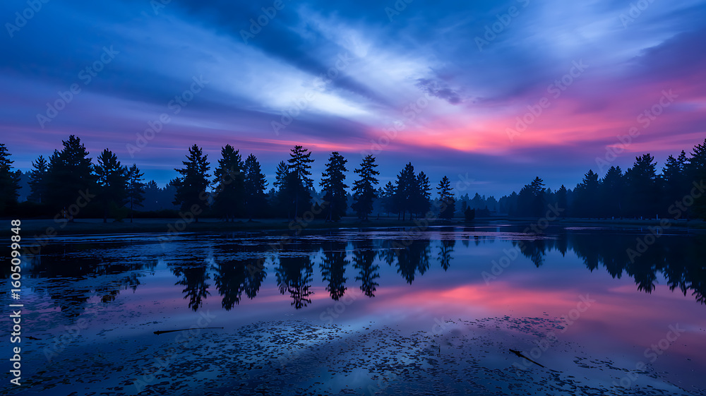 Beautiful lake sunset landscape photography scenic nature reflection ...