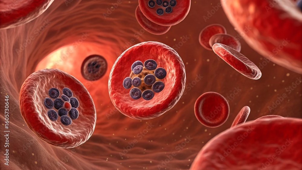 High-resolution 3D visualization of malaria parasites (Plasmodium ...