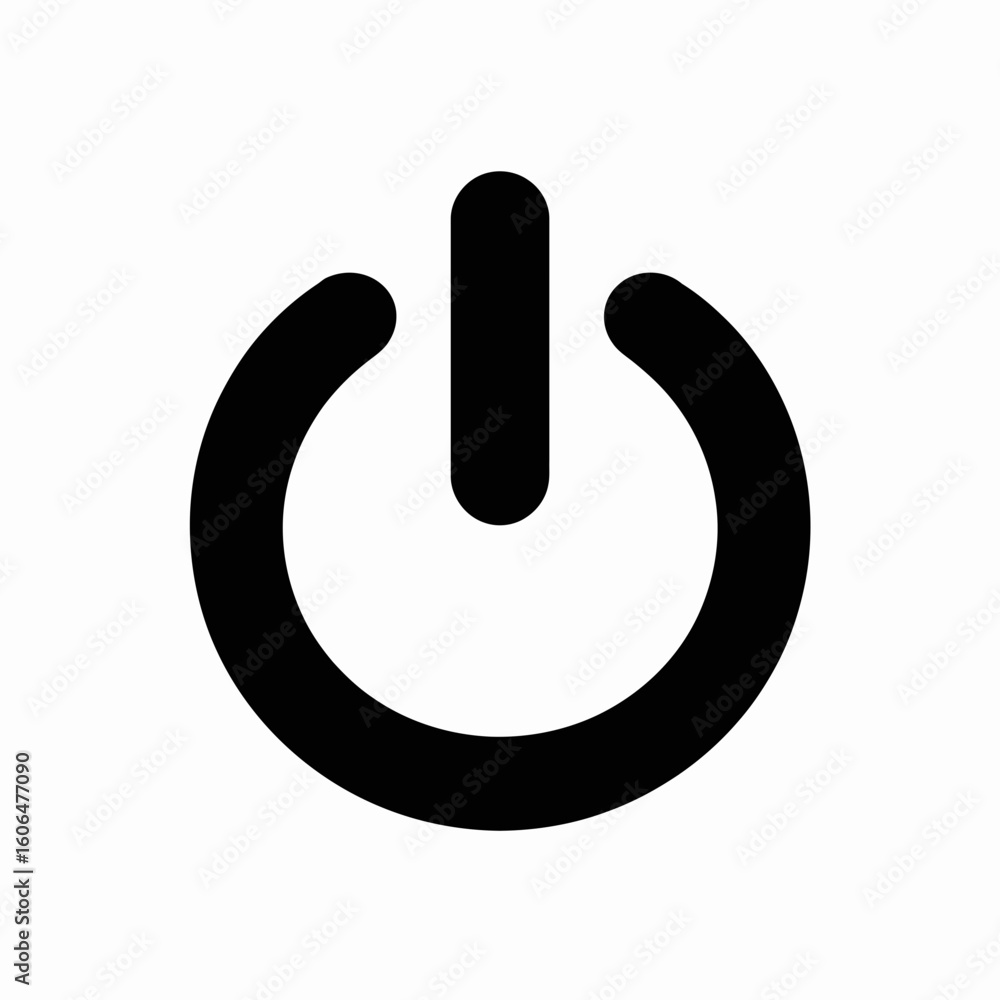 power button icon Stock Vector | Adobe Stock