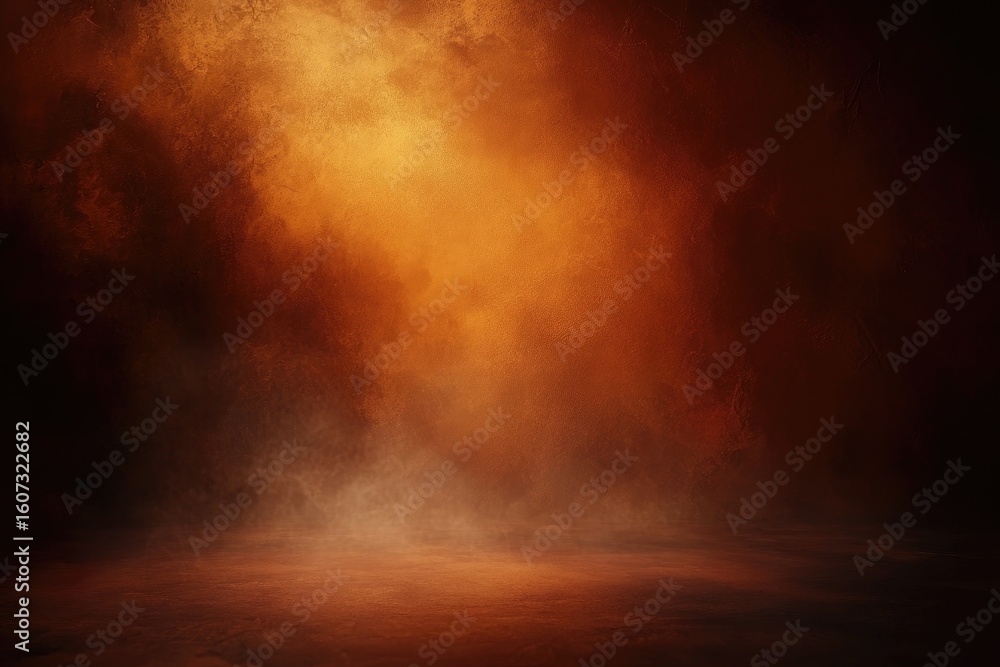 Fiery orange smoky backdrop Stock Photo | Adobe Stock