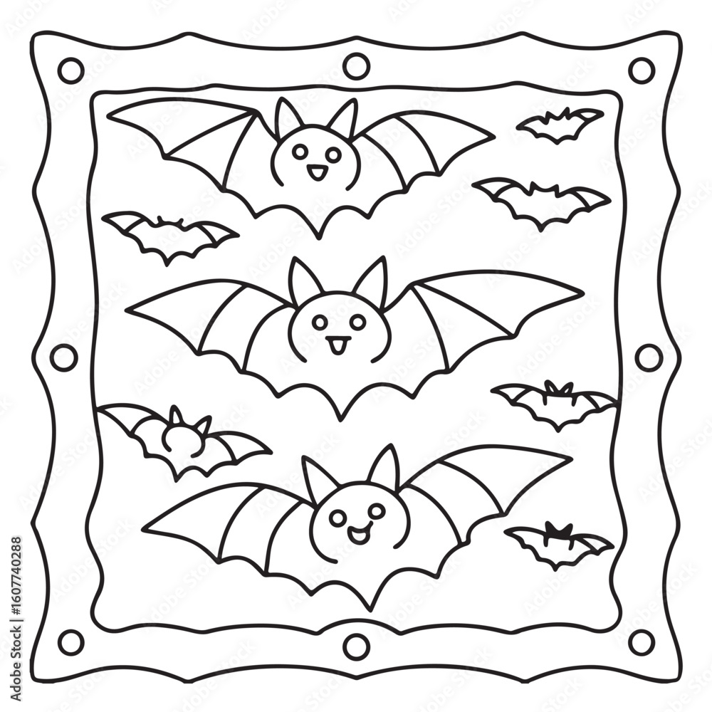 Halloween Bold and Easy Coloring Pages for Kids – Fun and Simple Spooky ...