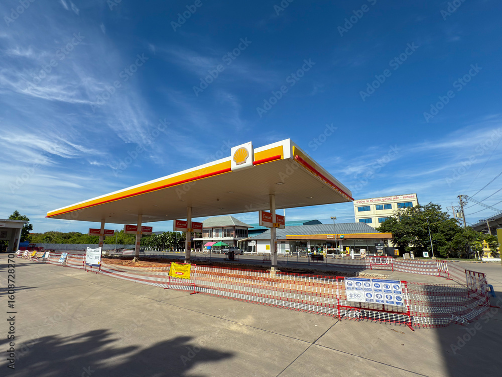 Bangkok, Thailand - June 23, 2025: New Shell gas station under ...