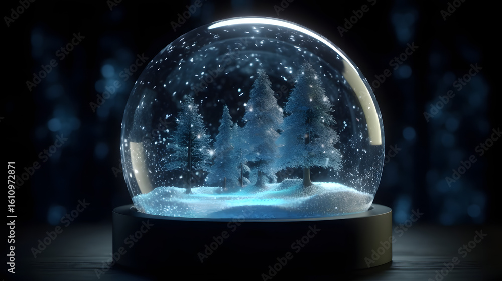 VR Winter Wonderland Snow Globe A digital snow globe containing a ...