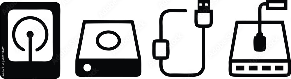 Electronic devices and accessories including a gauge and a cable ...