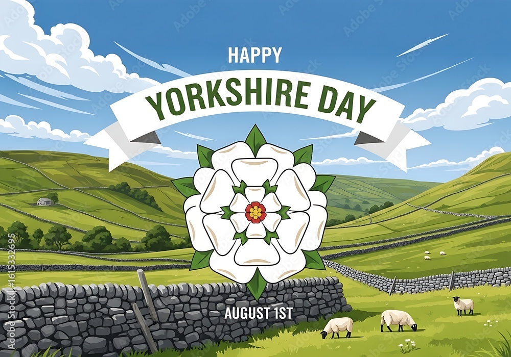 Celebrate Yorkshire Day with a Picturesque Landscape and Emblematic ...