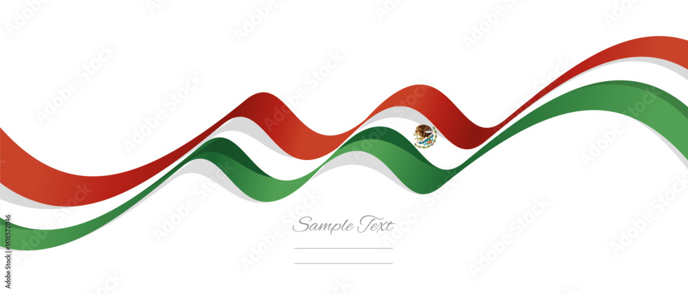 mexican flag vector free