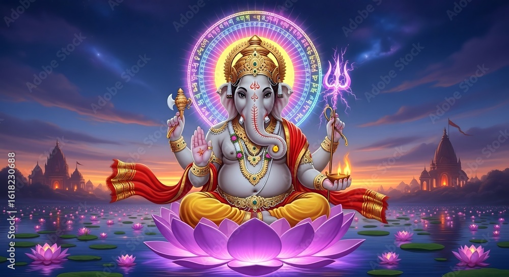 Ganesha hindu god illustration hinduism religion spirituality ...
