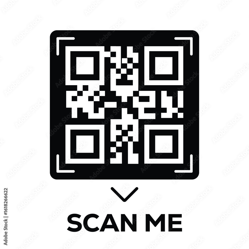 Scan QR code icon. Digital scanning qr code. QR code scan for ...