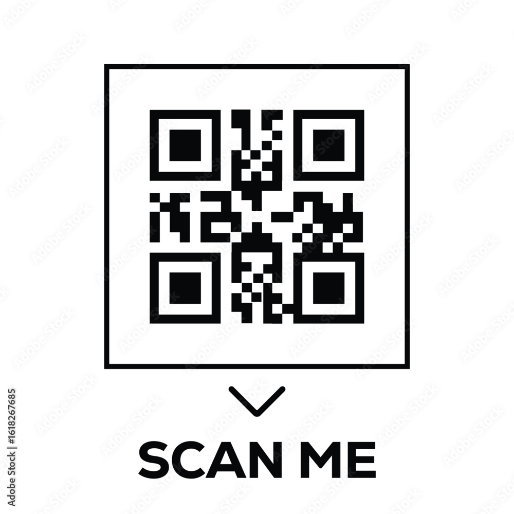 Scan QR code icon. Digital scanning qr code. QR code scan for ...