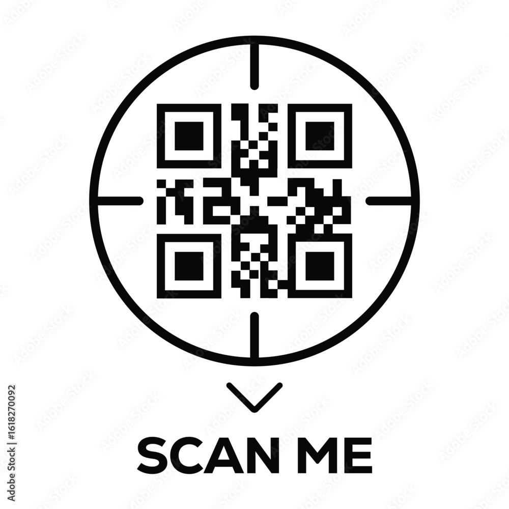 Scan QR code icon. Digital scanning qr code. QR code scan for ...