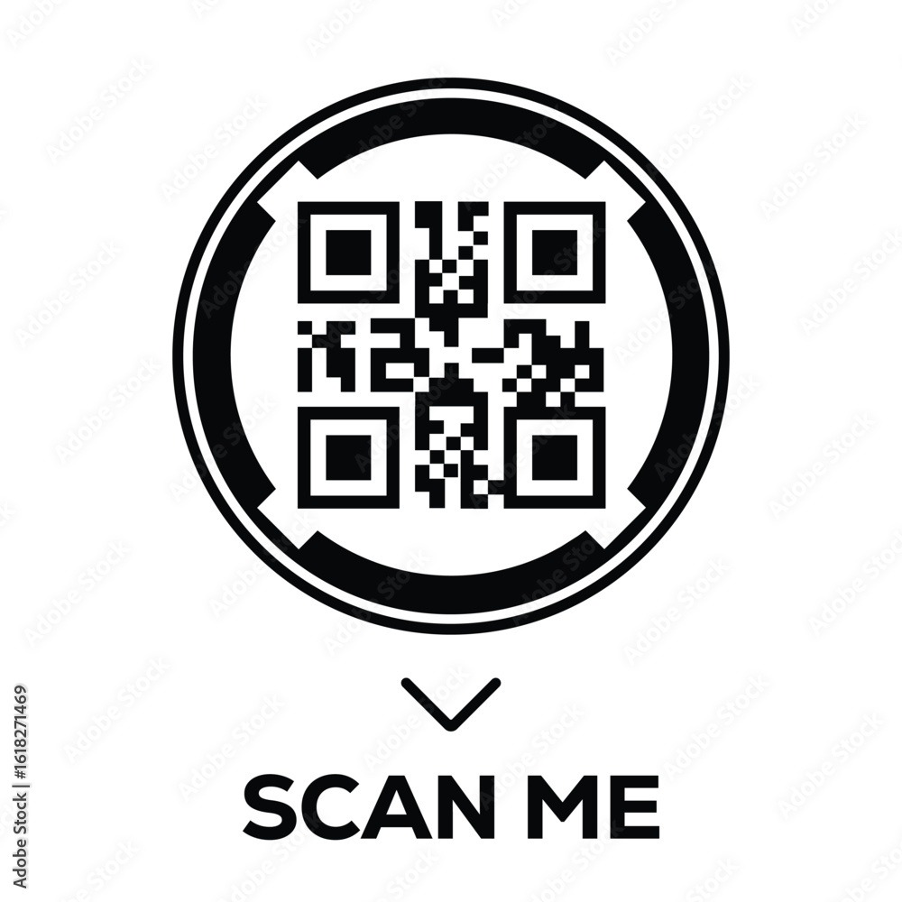 Scan QR code icon. Digital scanning qr code. QR code scan for ...