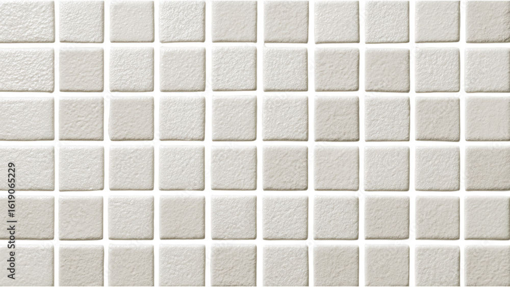 Perfectly Arranged Grid of Small Identical White Ceramic Tiles Stock ...