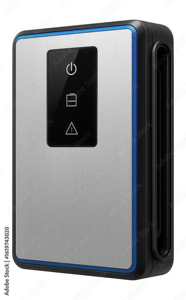 Wall-mounted online UPS with a slim profile and side cable management ...