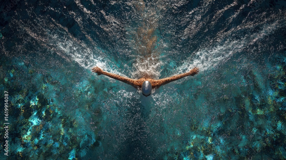 High-Resolution Underwater Swimming Portrait with Dynamic Composition ...