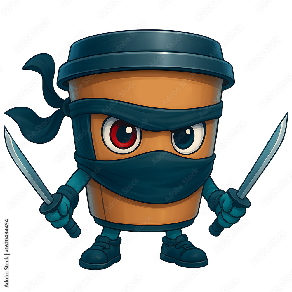 Cappuccino Assassino Italian Brainrot Meme Character Stock Illustration ...