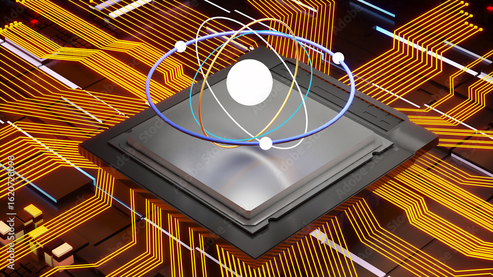 The processor in a computer system manages scientific data, atomic ...