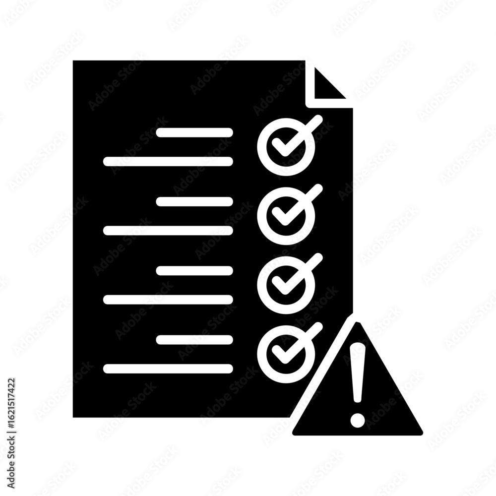 Incident Report Icon Vector Illustration Glyph Version Stock Vector ...