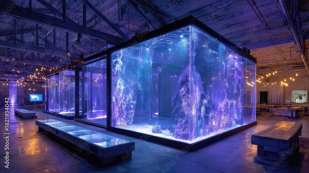 Transparent LED screens showcased in exhibitions, museum installations ...