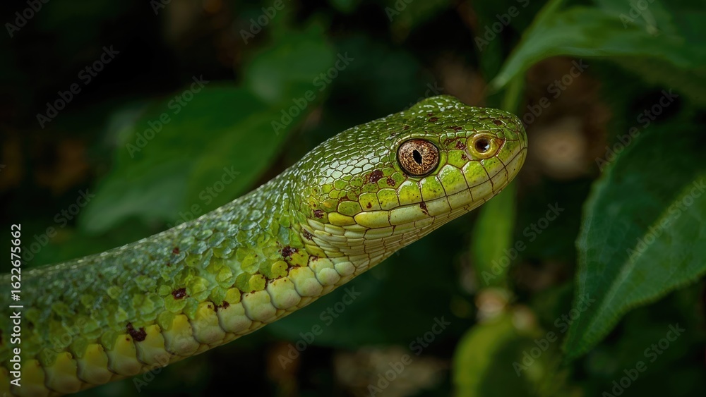 Image showcasing the slug snake, scientifically known as Pareas ...