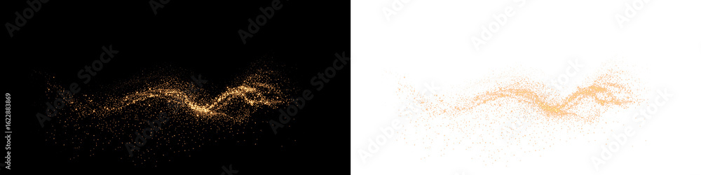 Gold, stardust, texture, starburst, bokeh create festive glow. PNG ...