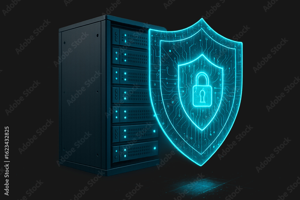 server alert room, red data center, emergency server lights, critical ...