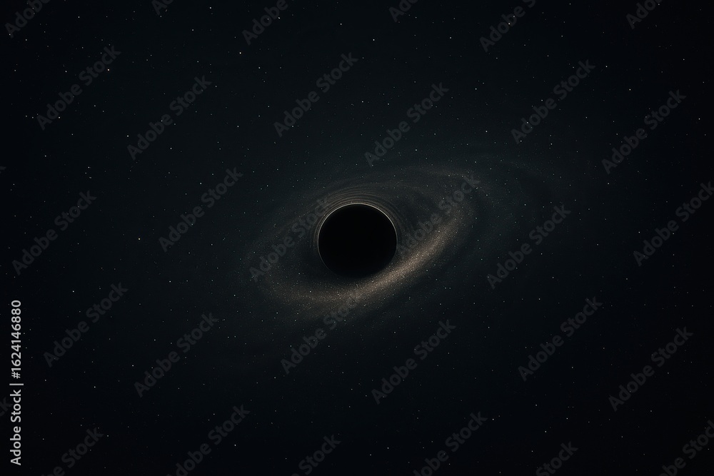 Black hole in deep space gravitational lensing event horizon ...