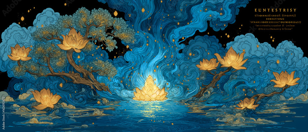 Mesopotamian Mythology・River of Immortality | Blue Energy River with ...